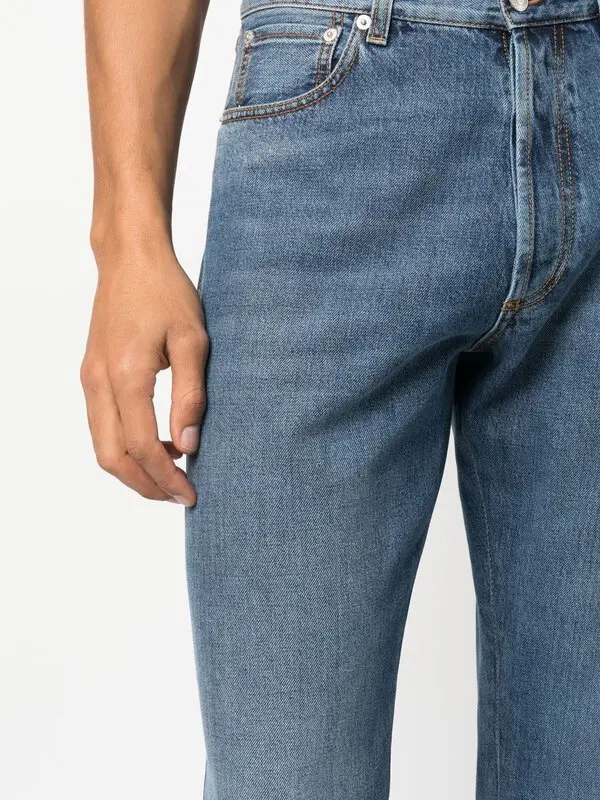 Alexander McQueen Turn-up Cuff Straight-leg Jeans