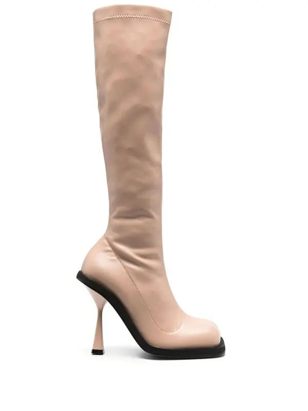 ANDREĀDAMO Square-toe Knee-high Boots
