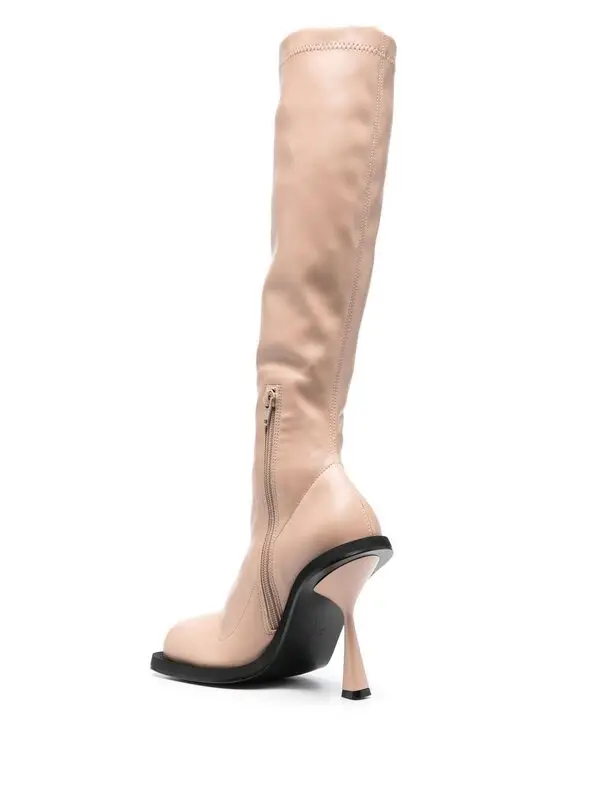 ANDREĀDAMO Square-toe Knee-high Boots