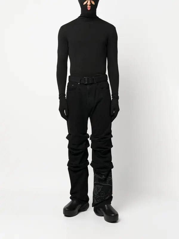 KUSIKOHC Cut-out Mask Gloved Sweatshirt
