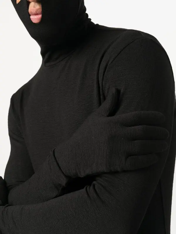 KUSIKOHC Cut-out Mask Gloved Sweatshirt