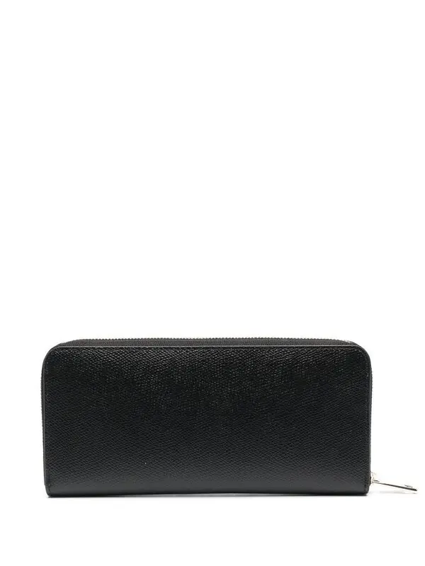 Furla L Camelia Logo-plaque Zip-around Wallet - Black