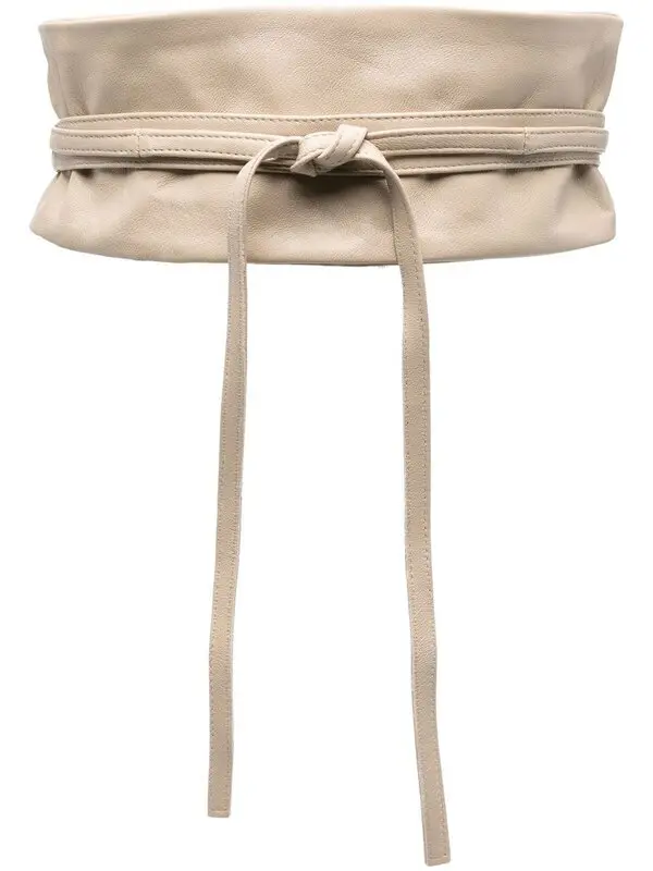 FURLING BY GIANI High-waist Tie-fastening Belt - Neutrals