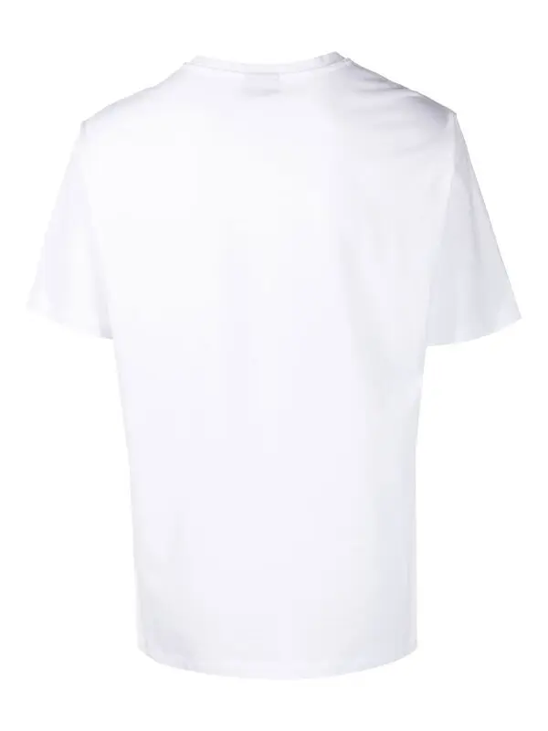 BILLIONAIRE Flocked-logo Short-sleeved T-shirt - White