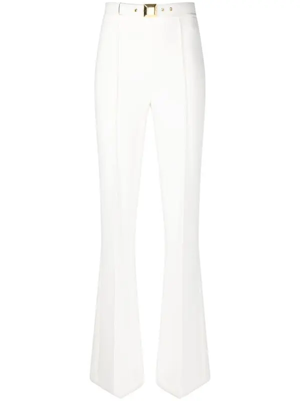 Elisabetta Franchi Flared Belted Trousers