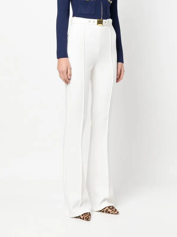 Elisabetta Franchi Flared Belted Trousers