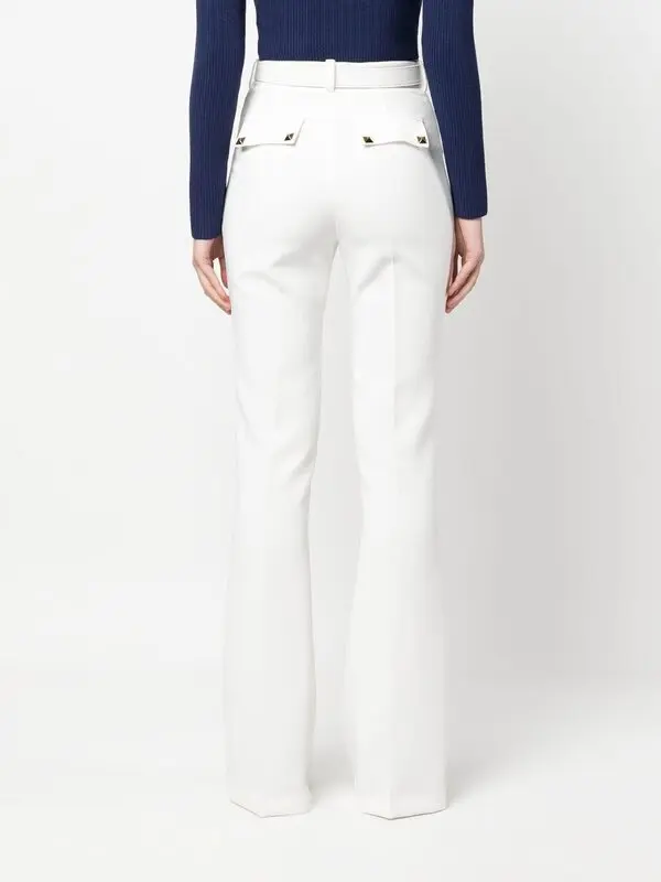 Elisabetta Franchi Flared Belted Trousers