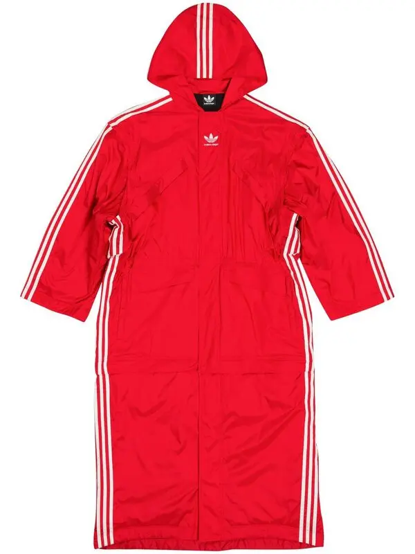 Balenciaga X Adidas Detachable Parka Coat In Red - 52% Off