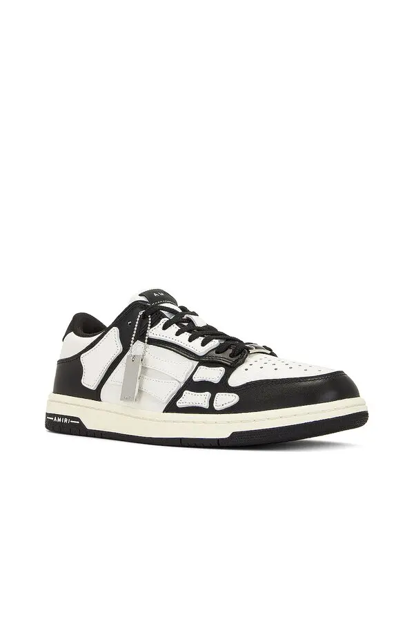 Amiri Skel Top Low Sneaker - Black & White