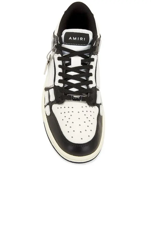 Amiri Skel Top Low Sneaker - Black & White