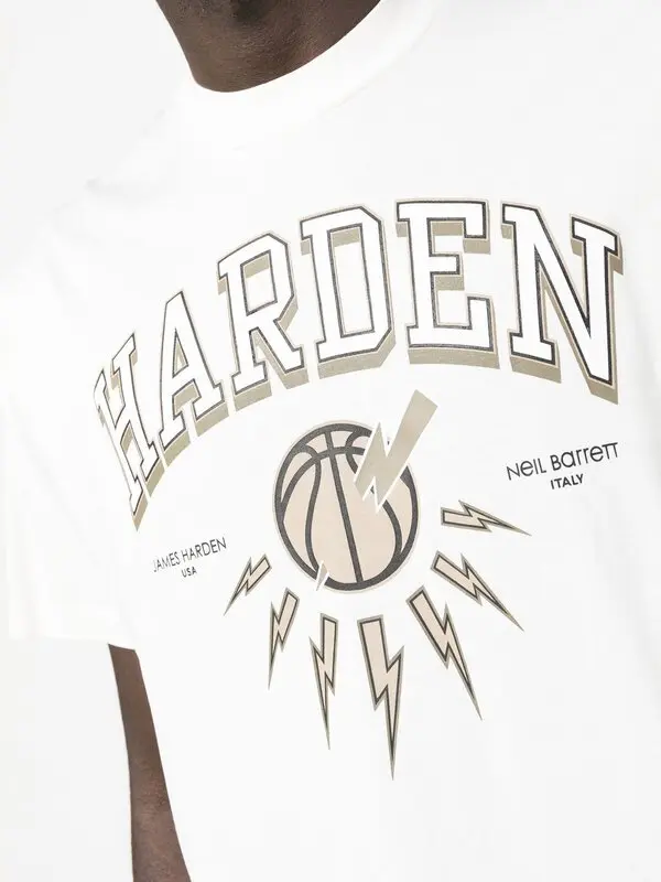 Neil Barrett X James Harden Logo-print Cotton T-shirt