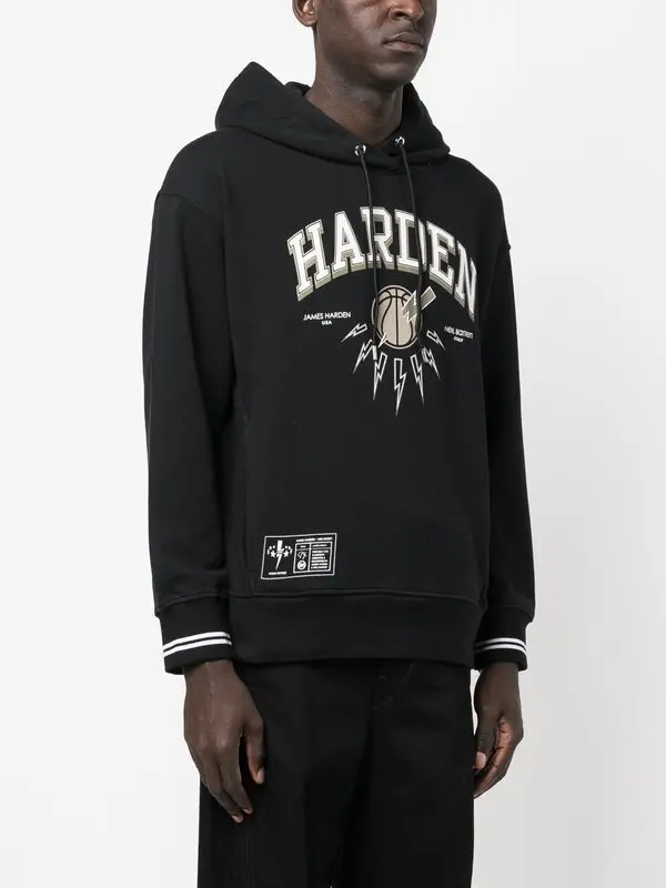 Neil Barrett X James Harden Logo-print Hoodie - Black