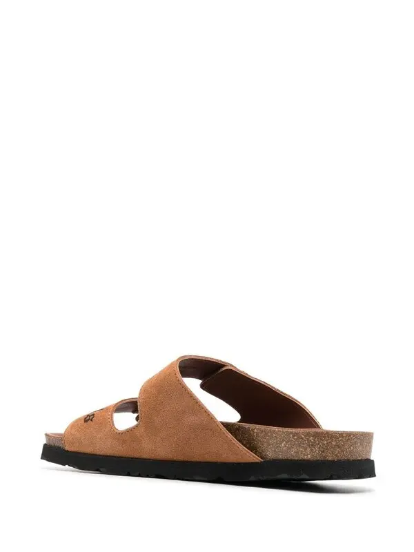 Palm Angels Logo-print Slide Sandals - Brown