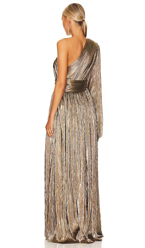 BRONX AND BRONCO Florence One Shoulder Gown