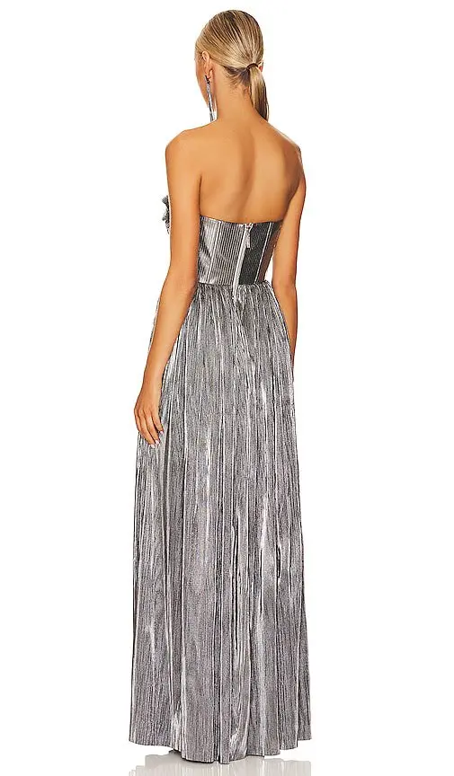 BRONX AND BRONCO Florence Metallic Gown