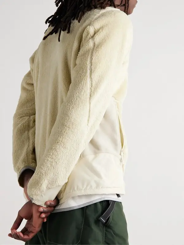 AND WANDER Shell-trimmed Polartec® Fleece Jacket - Neutrals