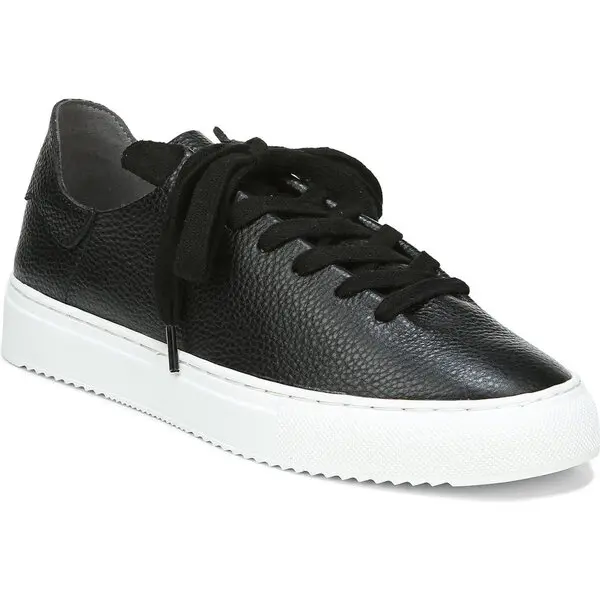 Sam Edelman Poppy Leather Sneakers - Black