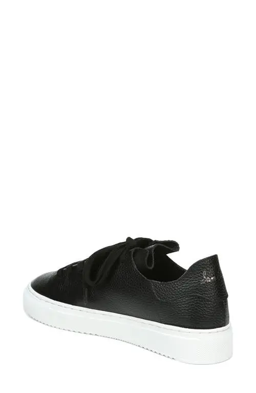 Sam Edelman Poppy Leather Sneakers - Black