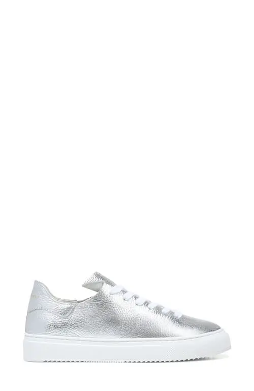 Sam Edelman Poppy Leather Sneakers - Soft Silver