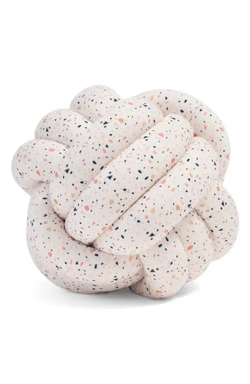 BEARABY Hugget Knot Organic Cotton Accent Pillow - Terrazzo