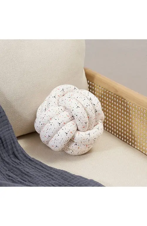 BEARABY Hugget Knot Organic Cotton Accent Pillow - Terrazzo