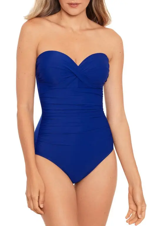 MIRACLESUIT® Rock Solid Madrid Bandeau One-piece Swimsuit - Azl