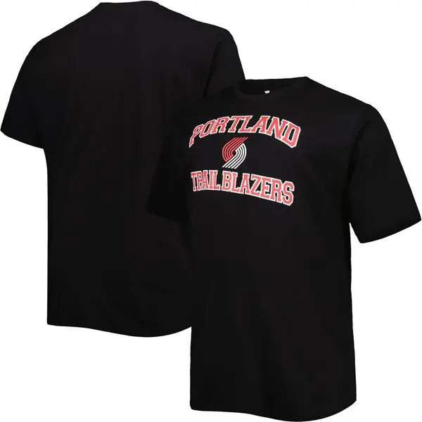 Profile Portland Trail Blazers Big & Tall Heart & Soul T-shirt - Black
