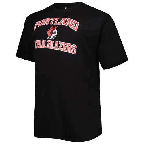 Profile Portland Trail Blazers Big & Tall Heart & Soul T-shirt - Black