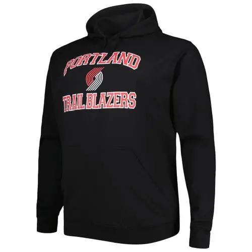 Profile Portland Trail Blazers Big & Tall Heart & Soul Pullover Hoodie