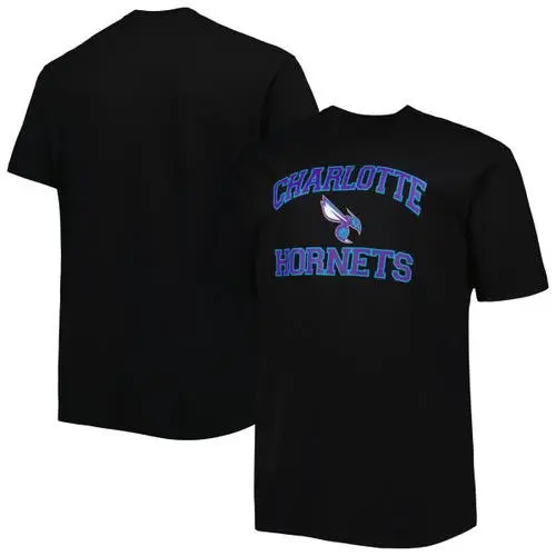 Profile Charlotte Hornets Big & Tall Heart & Soul T-shirt - Black