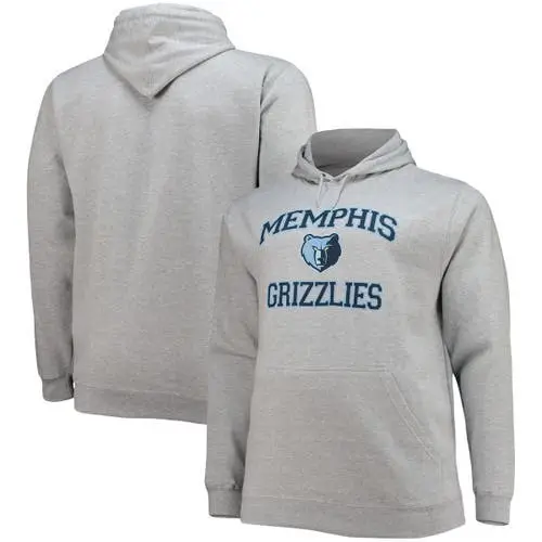Profile Memphis Grizzlies Pullover Hoodie - Heather Gray