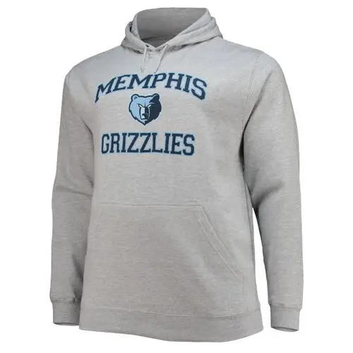 Profile Memphis Grizzlies Pullover Hoodie - Heather Gray