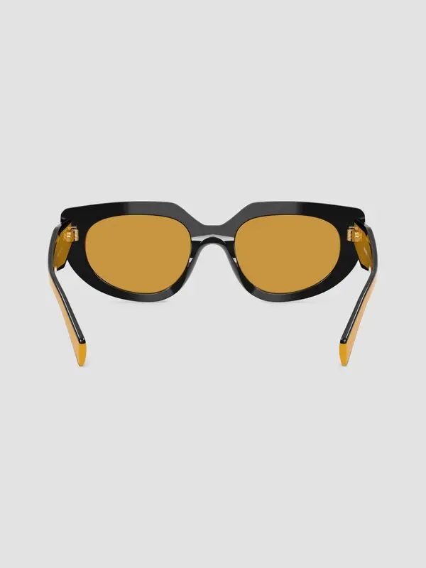 Prada 53mm Oval Sunglasses - Black