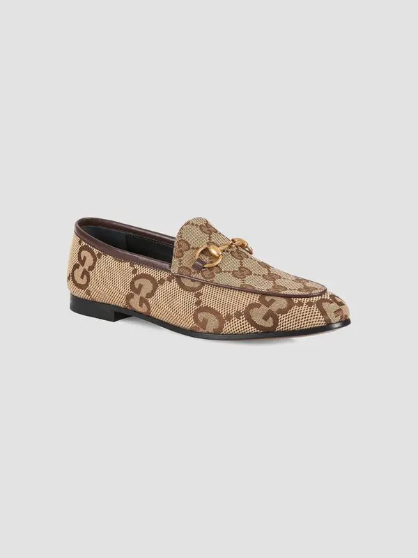 Gucci Maxi Gg Jordaan Loafers - Beige