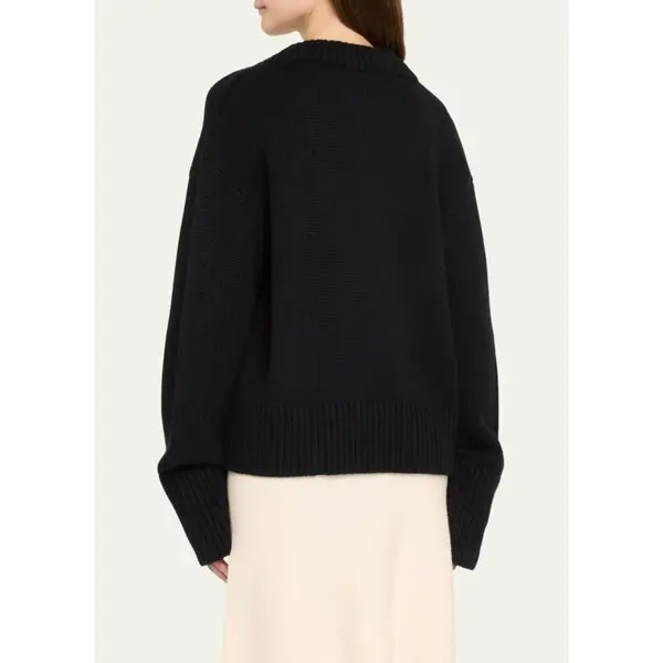 LISA YANG Aletta V-neck Cashmere Knit Sweater - Cream