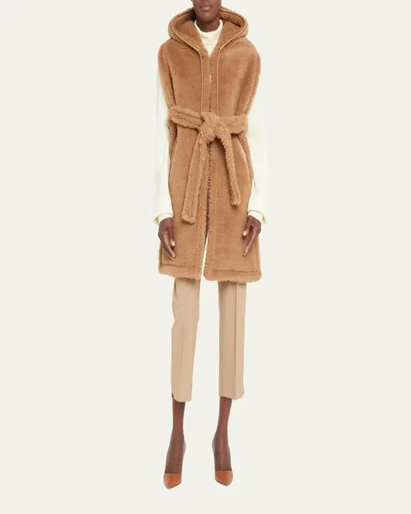 Max Mara Corea Teddy Wool-blend Long Stole