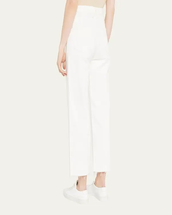 SLVRLAKE Grace Straight Raw Hem Jeans