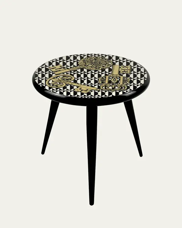 FORNASETTI Chiavi Oro E Losanghe Stool 18