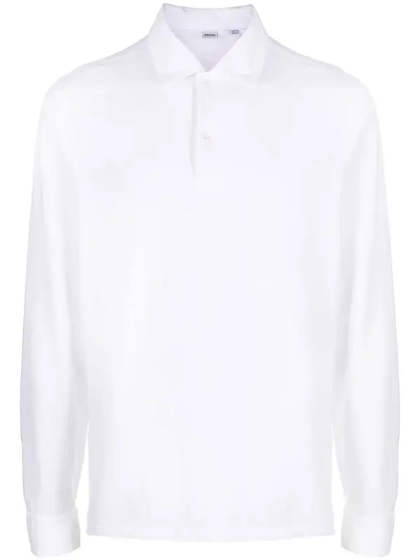 Aspesi Long-sleeved Button-front Polo Shirt