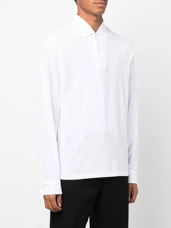 Aspesi Long-sleeved Button-front Polo Shirt