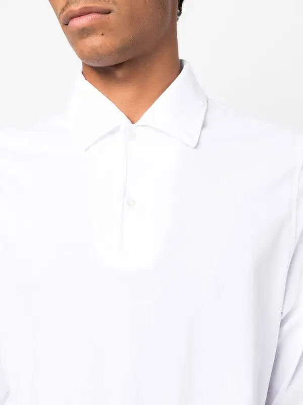 Aspesi Long-sleeved Button-front Polo Shirt