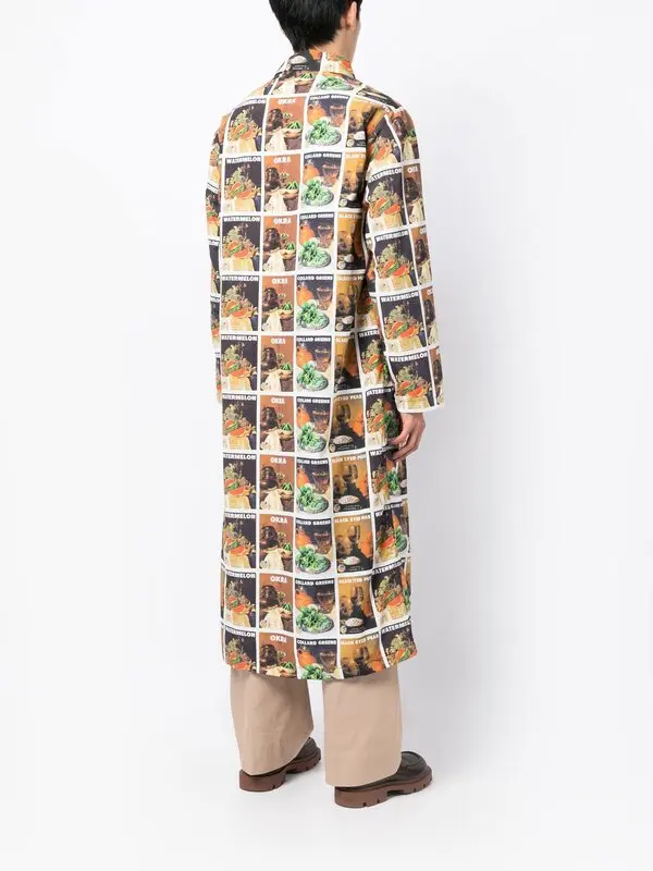 DENIM TEARS Graphic-print Long-length Shirt