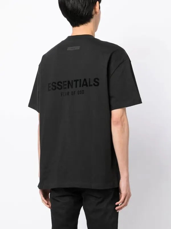 Fear Of God Logo-print Short-sleeve T-shirt - Black