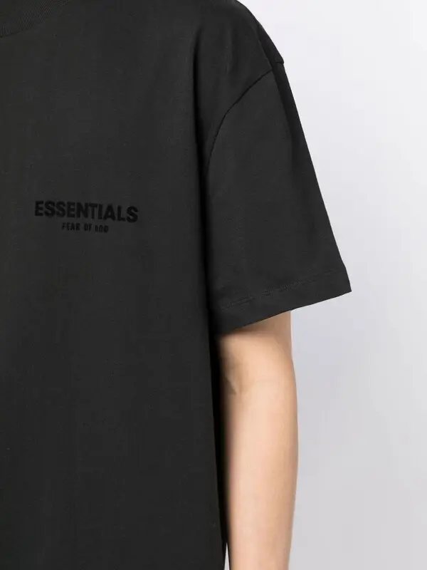 Fear Of God Logo-print Short-sleeve T-shirt - Black