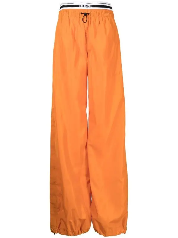 Monse Logo Waistband Parachute Trousers