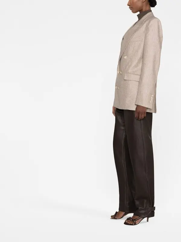Andamane Double-breasted Blazer - Neutrals