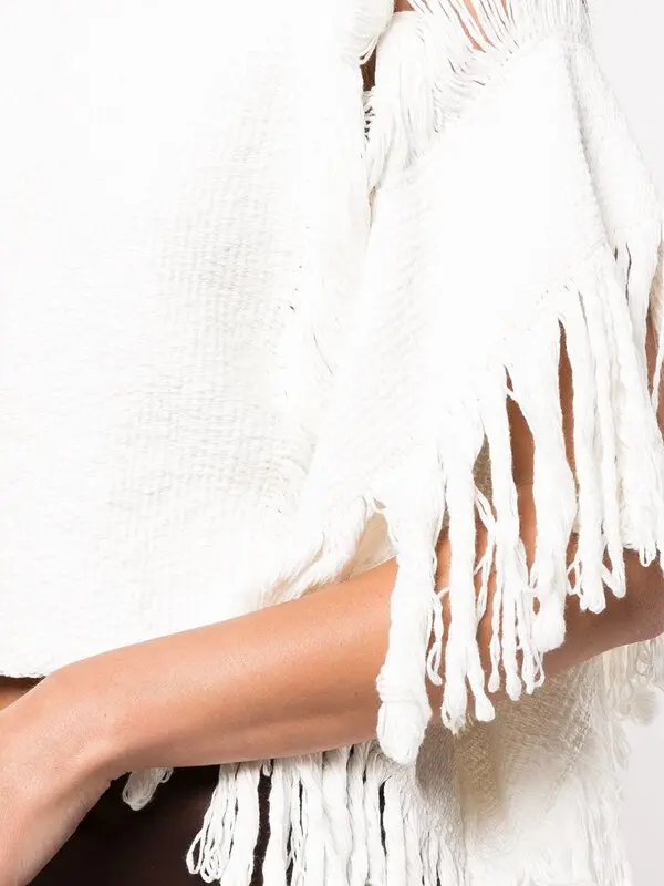 Voz Fringed-detail Knitted Top