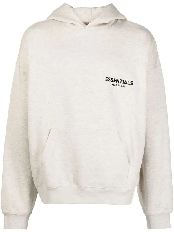 Fear Of God Logo-print Hoodie - Grey