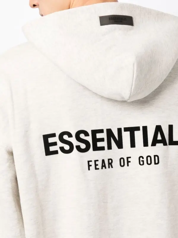 Fear Of God Logo-print Hoodie - Grey