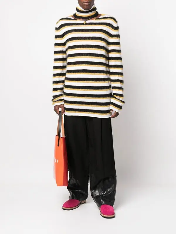 Marni Striped Roll-neck Jumper